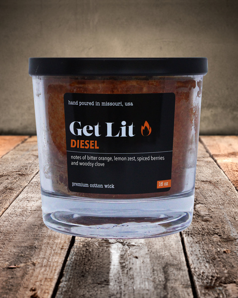GET LIT - Diesel (16 oz.) – McCall's Candles